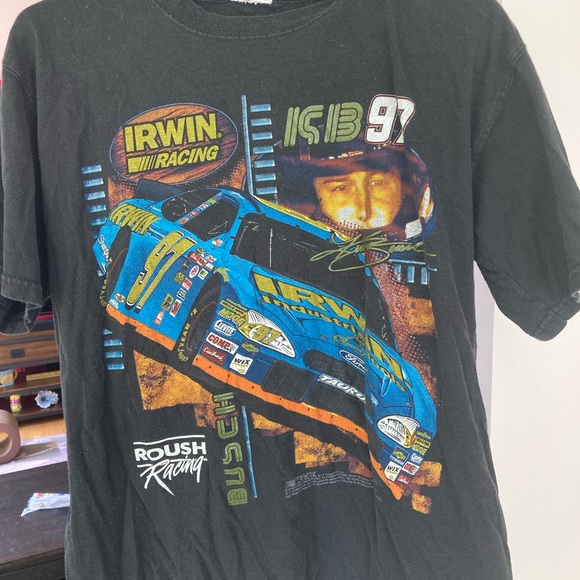 Nascar | Shirts | Vintage Kurt Bush Irwin Racing Roush Racing Shirt ...